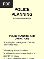PLANNING and Steps in Police Operation and Crime Mapping | PDF ...