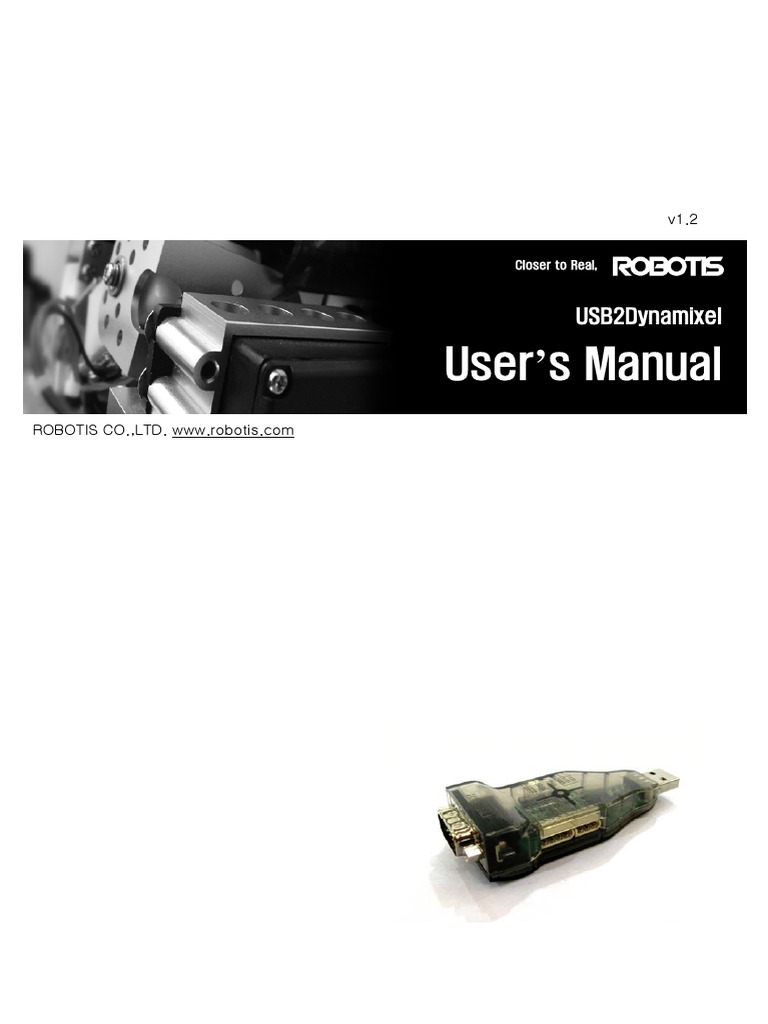USB2Dynamixel User Manual | PDF | Usb | Microsoft Windows