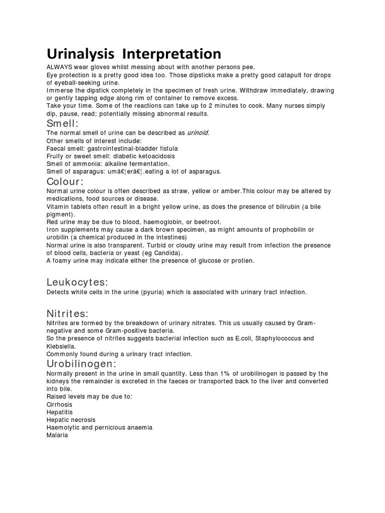 Lets Get Started - Urinalysis PDF | Download Free PDF | Urine | Kidney