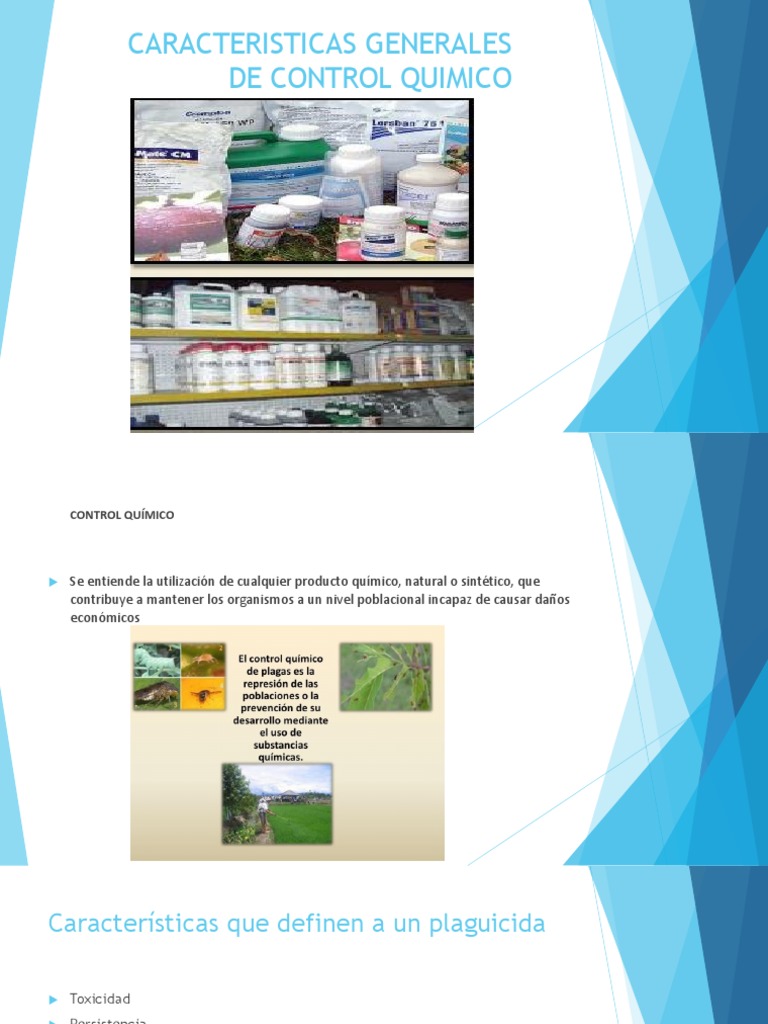 Control Químico: Características y Uso | PDF | Pesticida | Entorno natural