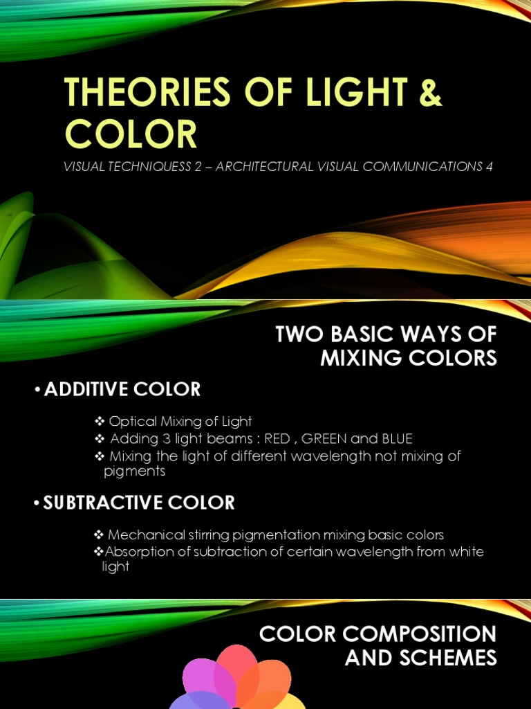 THEORIES OF LIGHT cOLOR1 PDF | PDF | Color | Hue