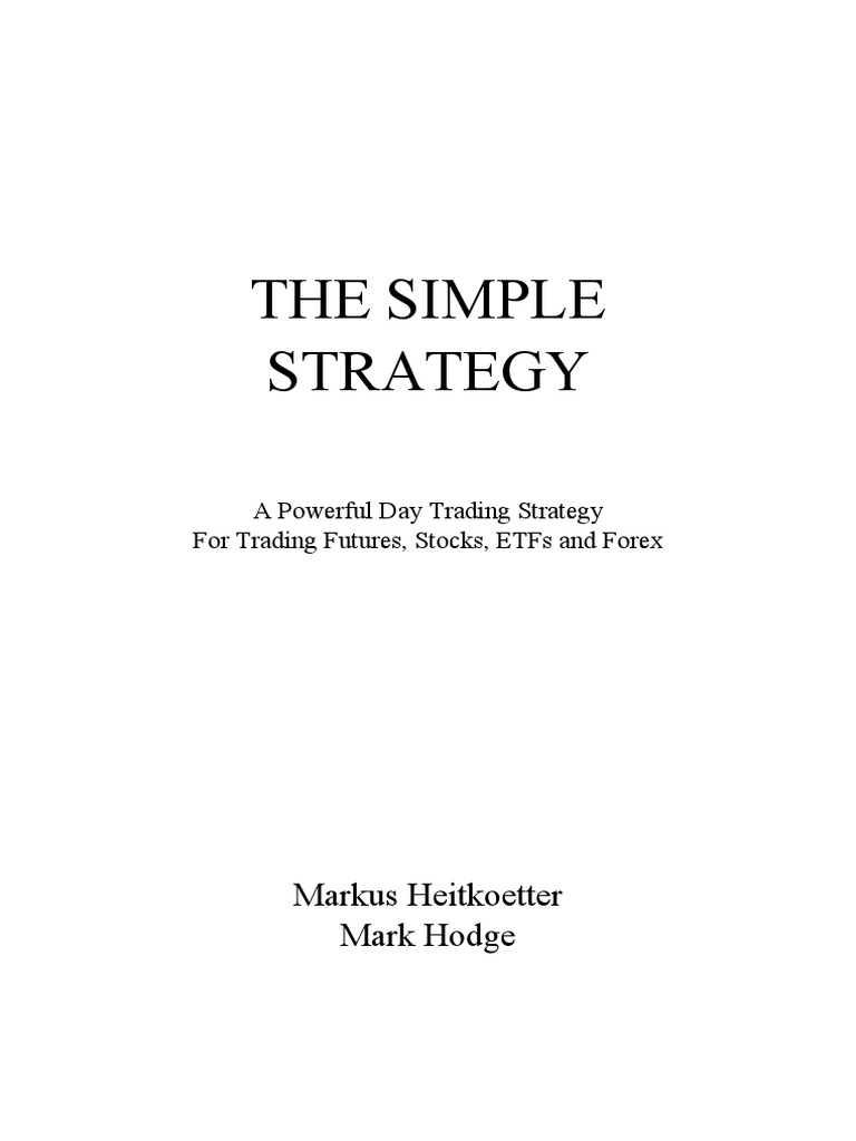 Ebook Simple Strategy PDF | PDF | Order (Exchange) | Day Trading
