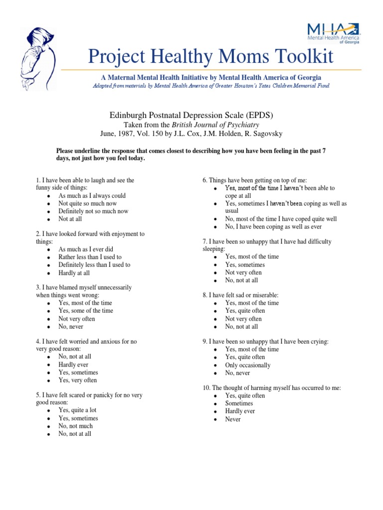 EPDS Eng Span PDF | PDF | Psychiatry | Mental Health