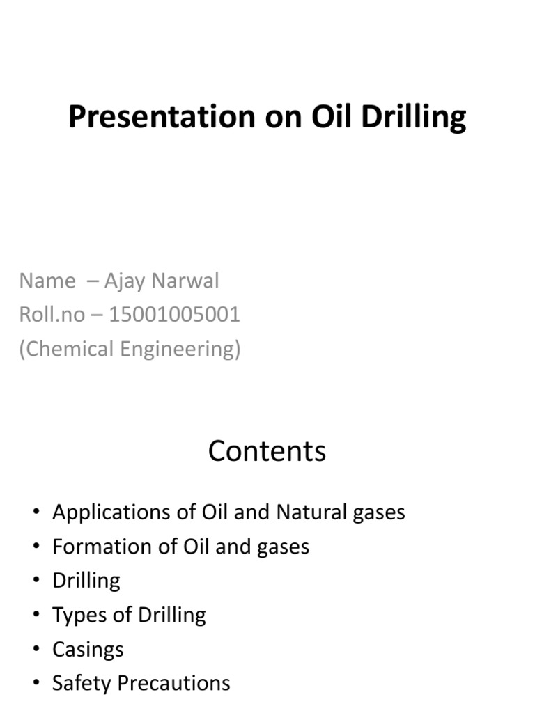 Oil Drilling: Processes and Safety Guide | PDF | Casing (Borehole ...