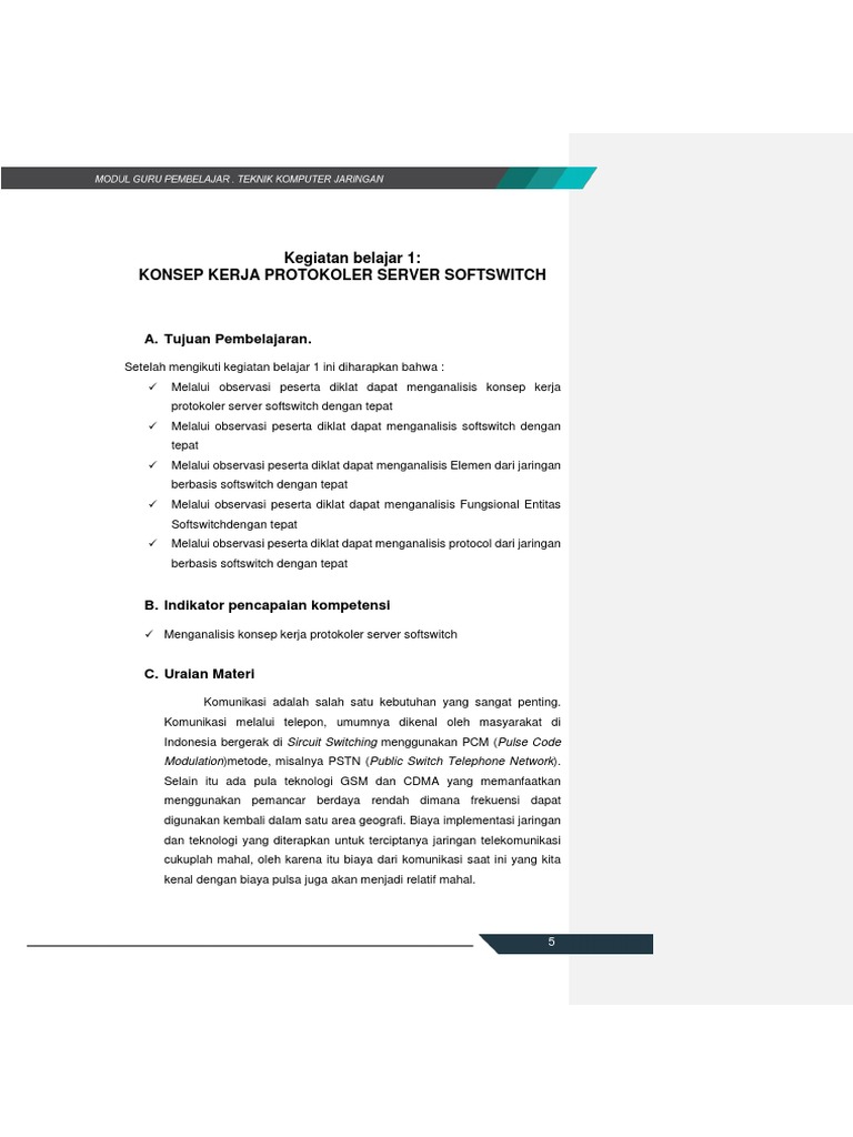 voip1-KONSEP KERJA PROTOKOLER SERVER SOFTSWITCH PDF | PDF