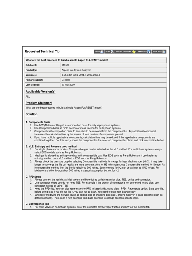 Flarenet Best Practices | PDF | Gases | Backup