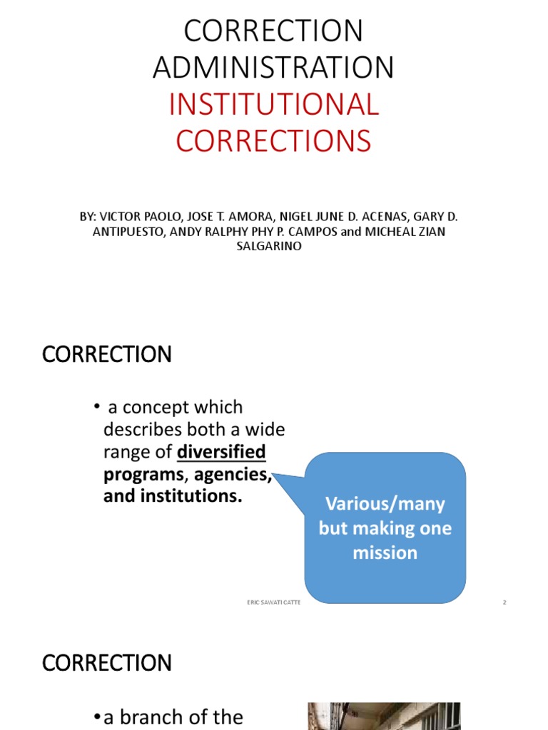 CA 1 - Institutional-Corrections | PDF | Prison | Crime & Violence