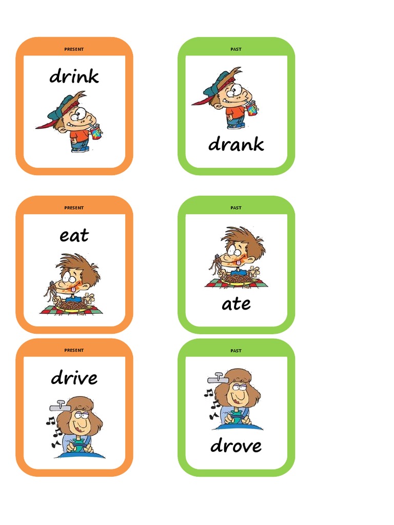 Irregular Verbs Flashcards | PDF