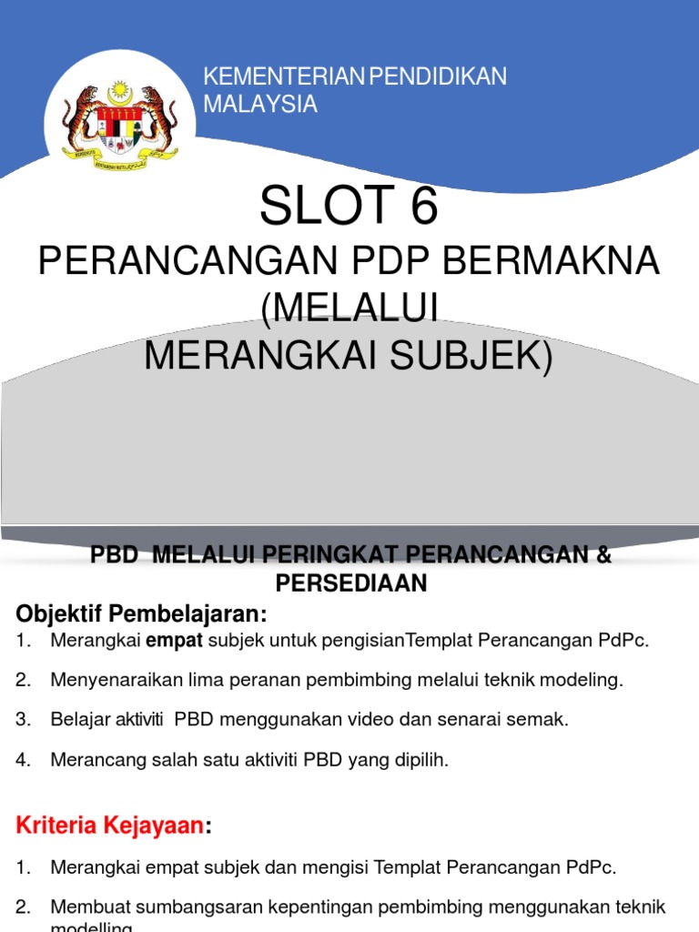Perancangan PDP Bermakna (Melalui Merangkai Subjek) | PDF
