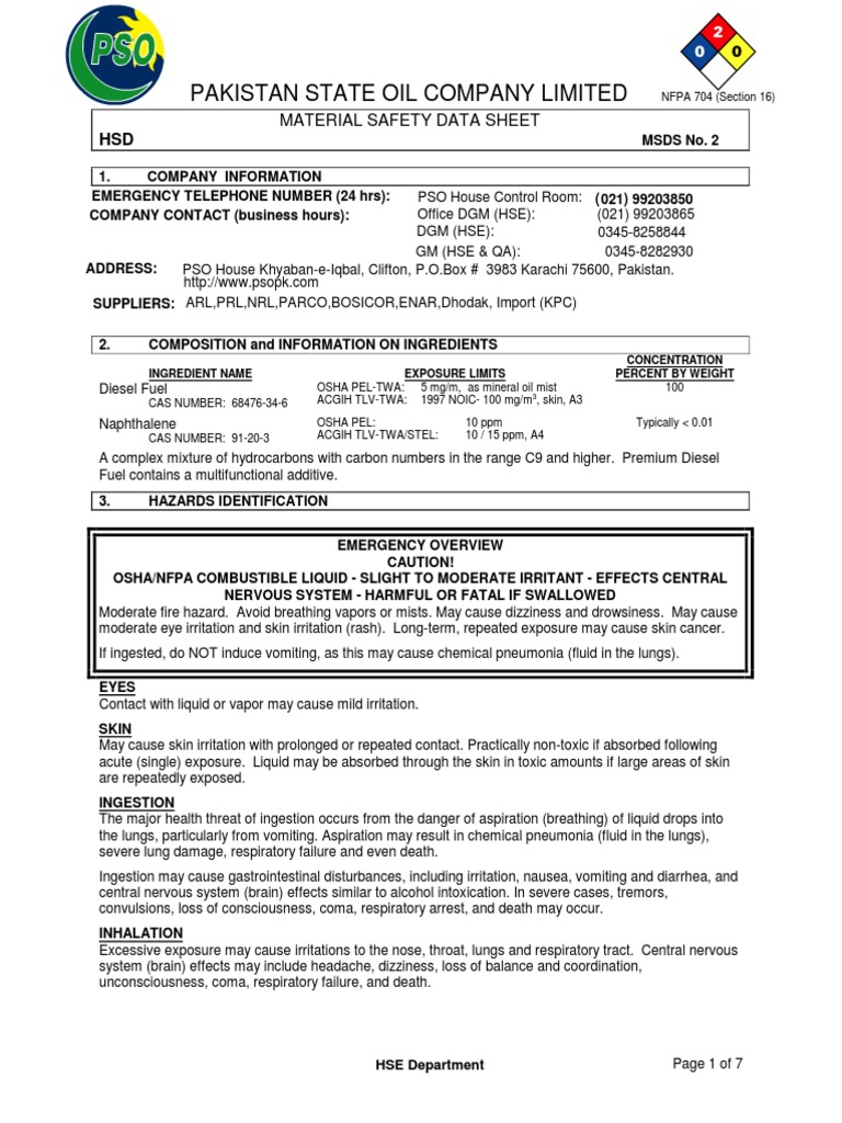 HSD PDF | PDF | Firefighting | Combustion