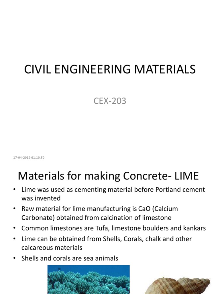 04 Lime | PDF | Lime (Material) | Mortar (Masonry)