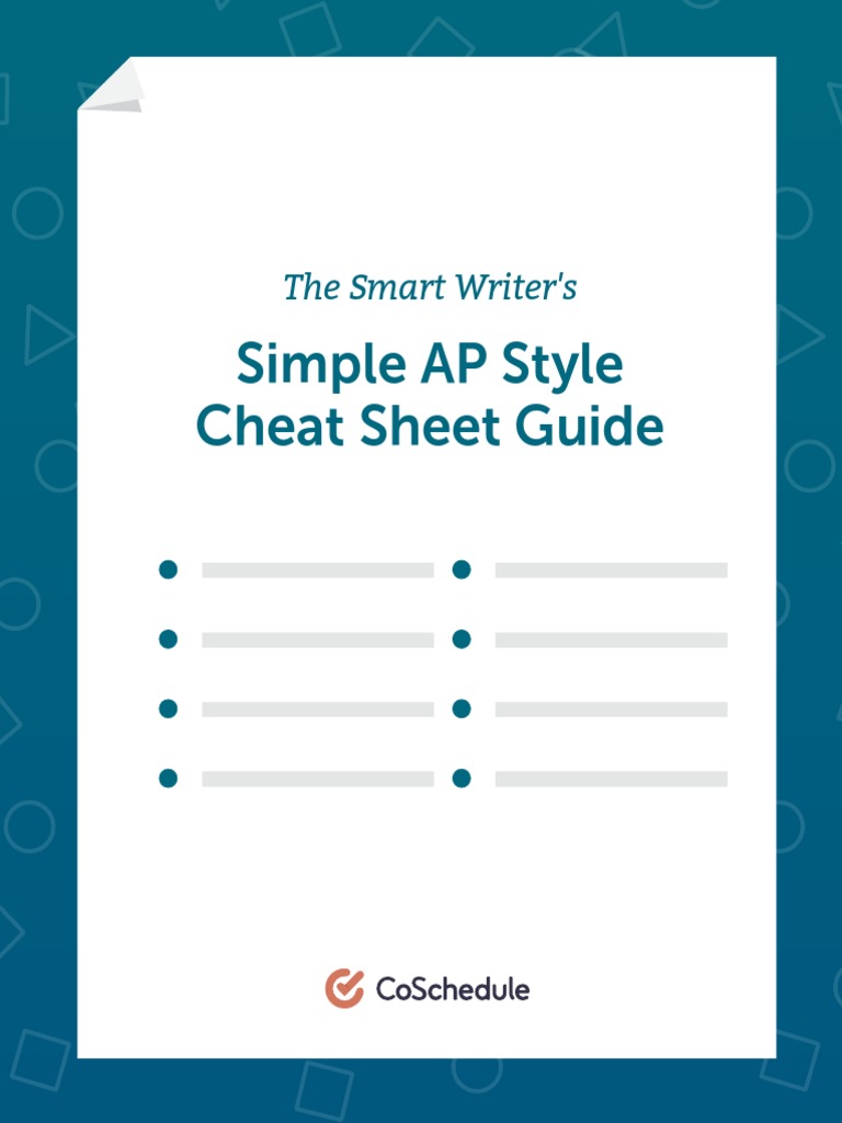AP Style Cheat Sheet | Download Free PDF | Comma | Punctuation