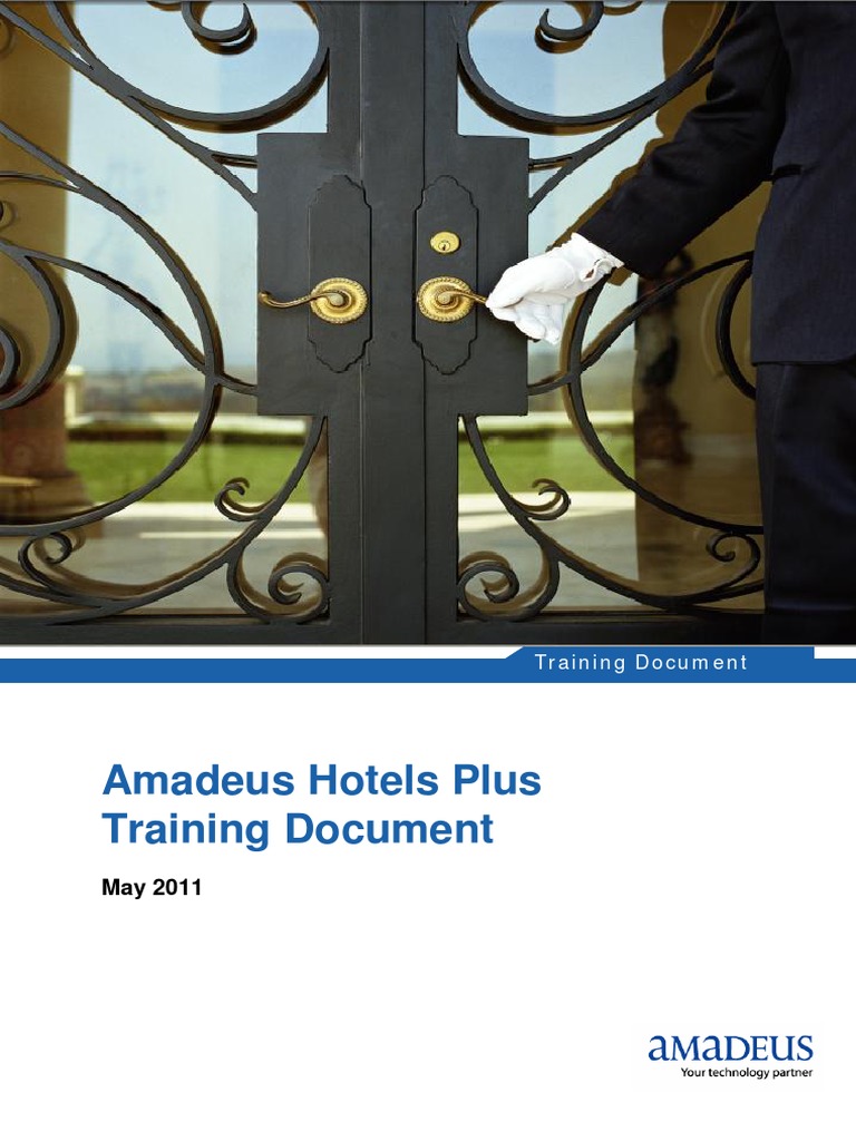 Amadeus Hotels Plus Training Guide | PDF | Tab (Gui) | Icon (Computing)