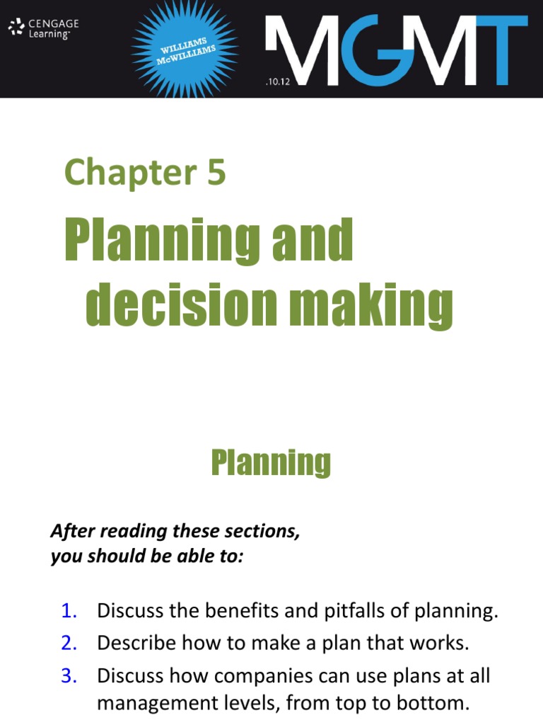 MGMT Ch05 Students | PDF | Brainstorming | Decision Making
