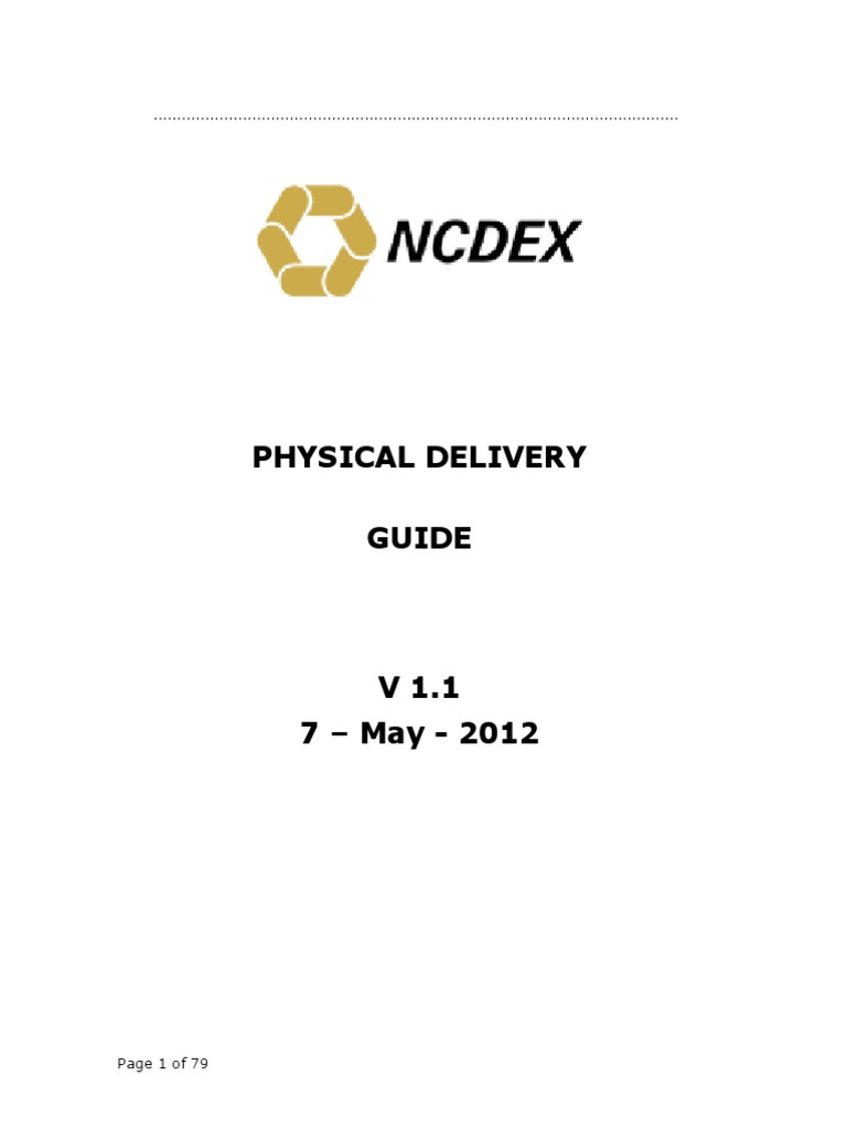 Physical Delivery Guide: Page 1 of 79 | PDF | Market (Economics ...