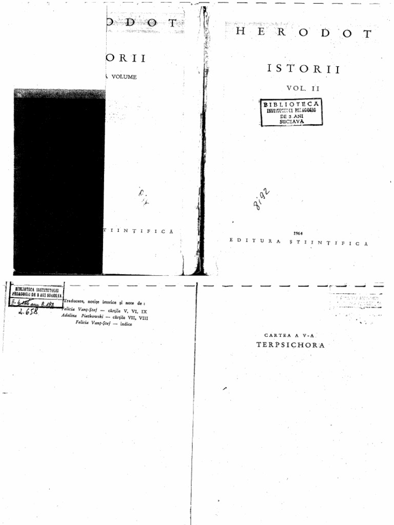 Herodot-Istorii Vol2 PDF | PDF