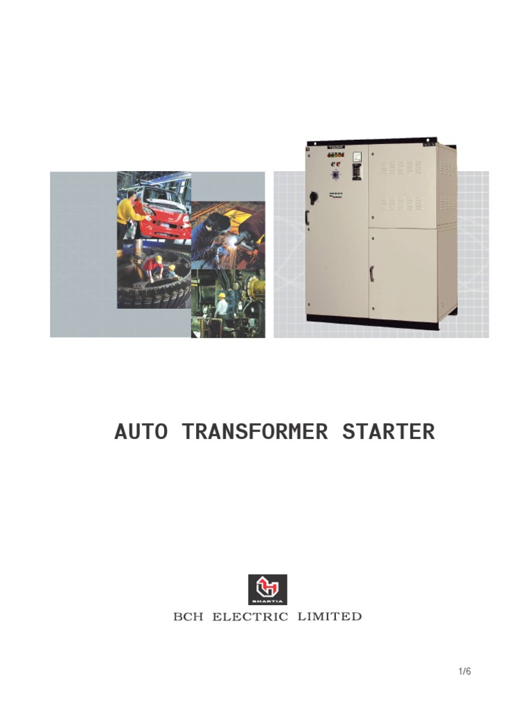 Auto Transformer Starter PDF | PDF | Electric Motor | Transformer