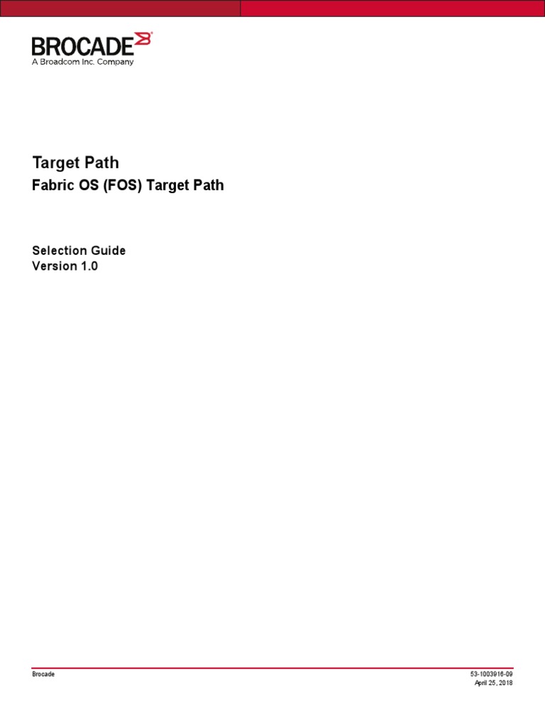 Brocade Fos Target Path | PDF | Source Code | Computer Engineering