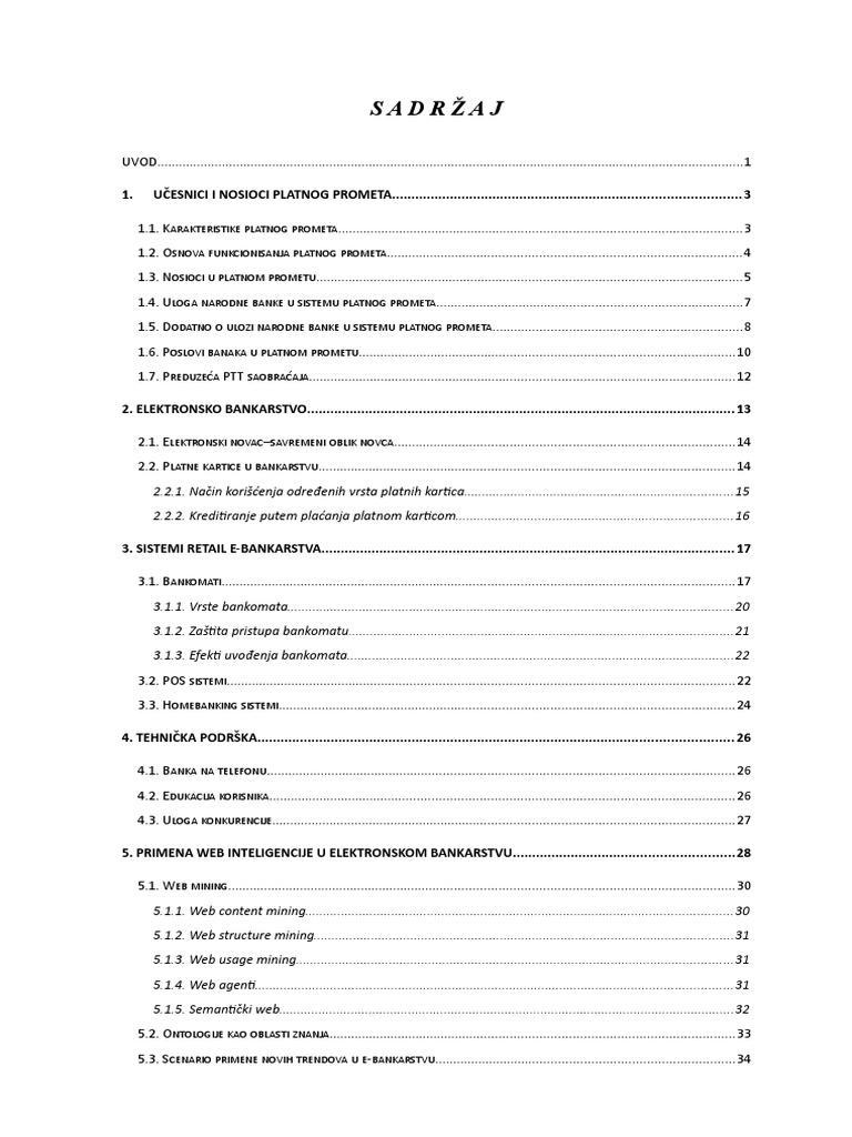 Platni Promet I Elektronsko Bankarstvo | PDF