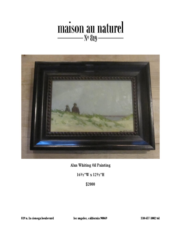 Alan Whiting Oil Painting | PDF