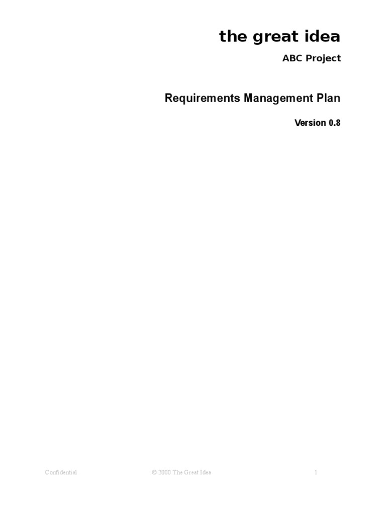 2 Requirements Management Plan | PDF | Software Testing | Software ...