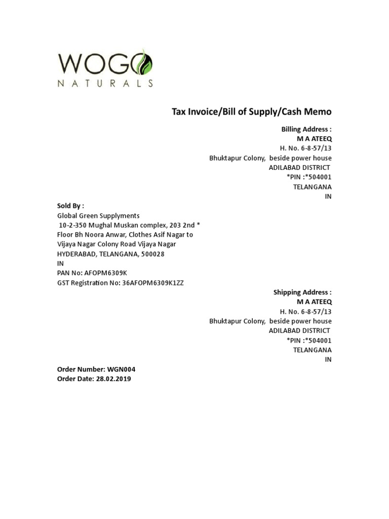 Invoice Flex Seed | PDF