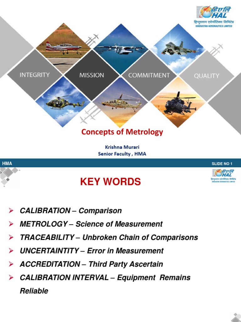Mtrology in Aircraft | PDF | Calibration | Metrology