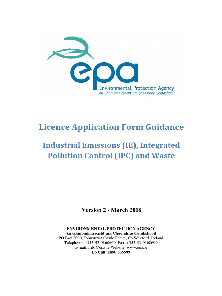 Licence Application Form Guidance - Version 2 | PDF | United States ...