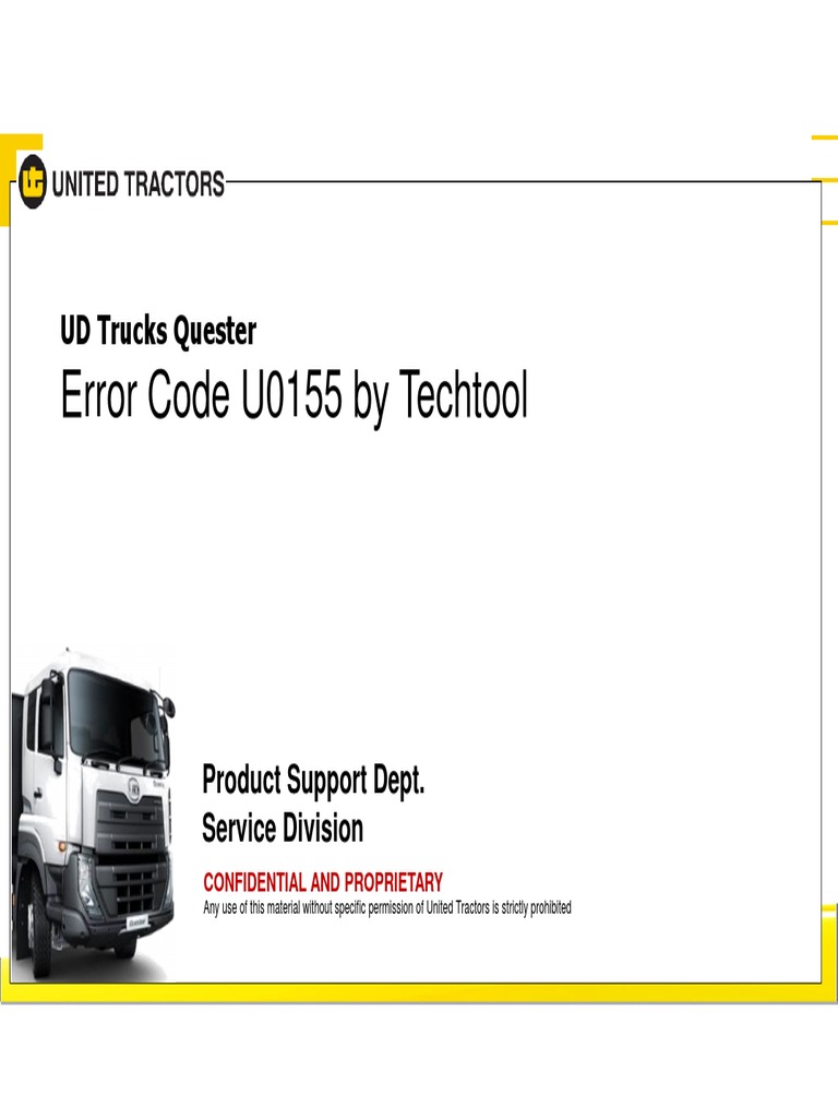 Guide Error U0155 by Techtool | PDF