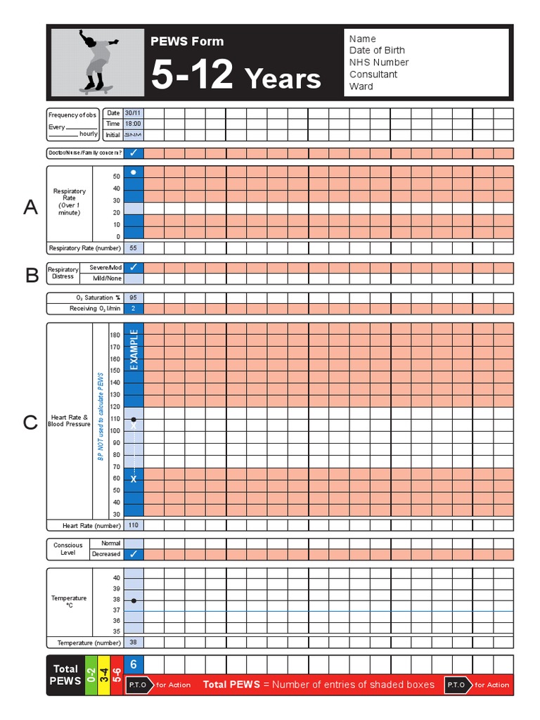 PEWS 5-12years v6-2 PDF | PDF | Diseases And Disorders | Health Care