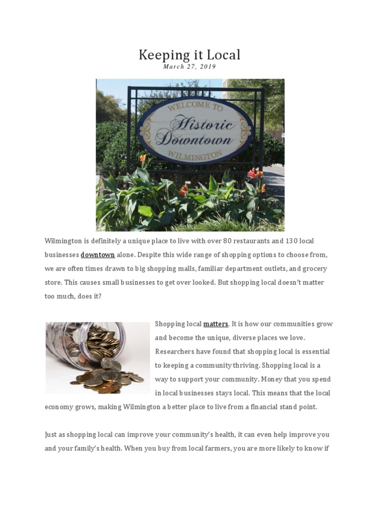 Keeping It Local | PDF