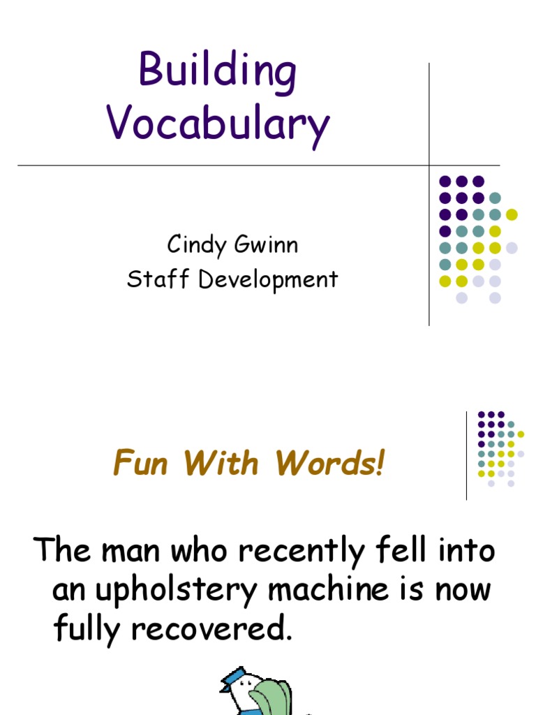 EEF Vocabulary in Action Guide | PDF | Reading Comprehension | Vocabulary