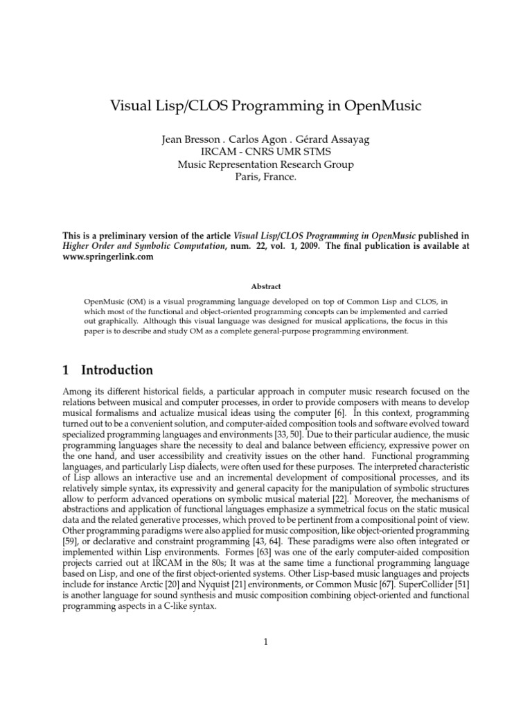 Lisp PDF | PDF | Programming Language | Functional Programming
