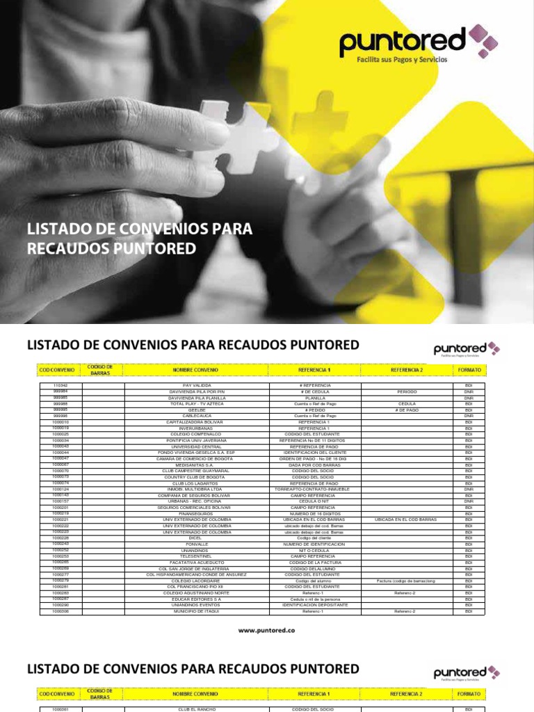 Convenios Punto Red PDF | PDF