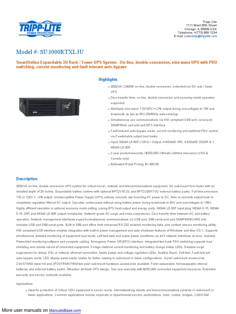 Model #: SU3000RTXL3U | PDF | Computer Network | Usb