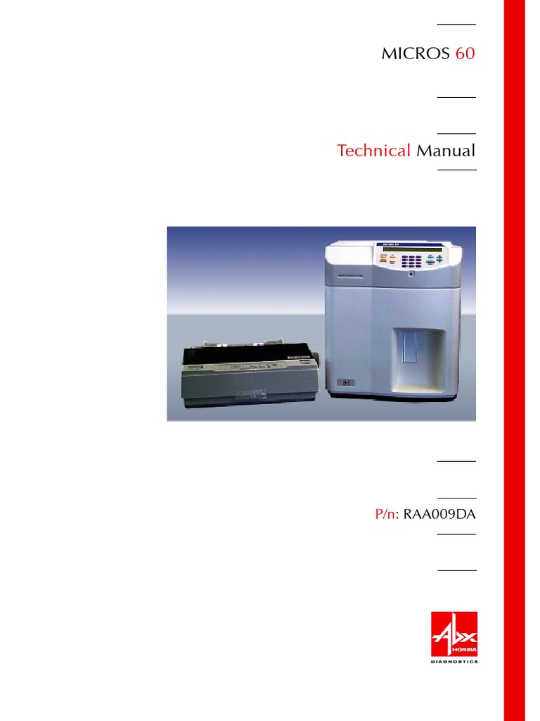 Manual Tecnico Micros 60 PDF | PDF | Valve | Syringe