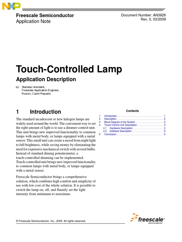 Freescale Semiconductor Application Note PDF | PDF | Capacitor | Power Supply