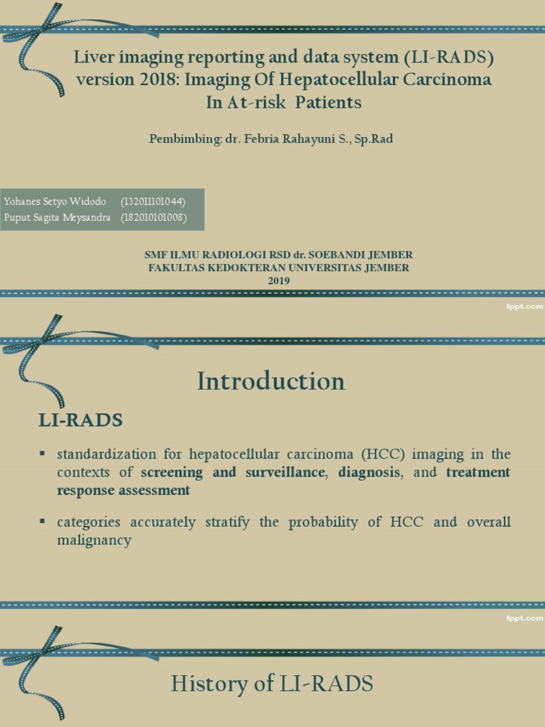 Liver Imaging Reporting and Data System (LI-RADS) Version 2018: Imaging ...