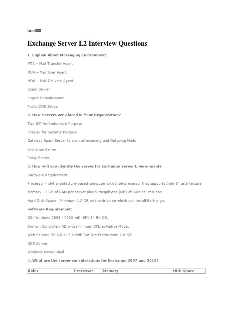 Active Directory Interview Questions and Answers | PDF | Microsoft Exchange Server | Active ...