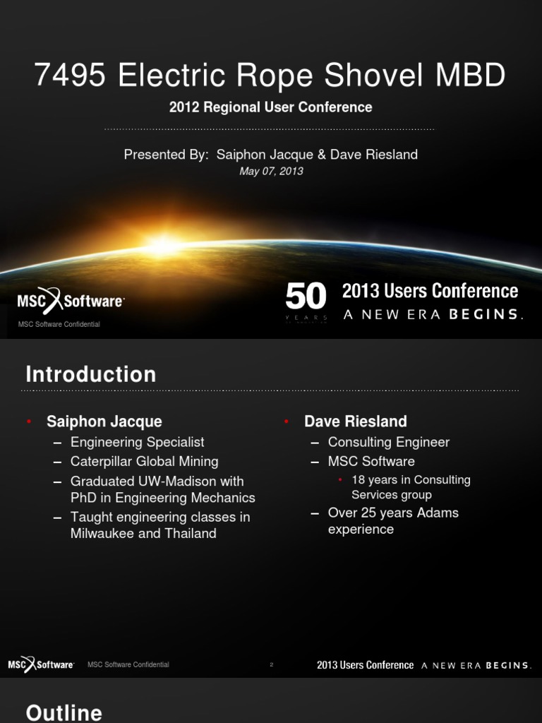 7495 Electric Rope Shovel Multi-Body Dynamics PDF | PDF | Prediction | Machines