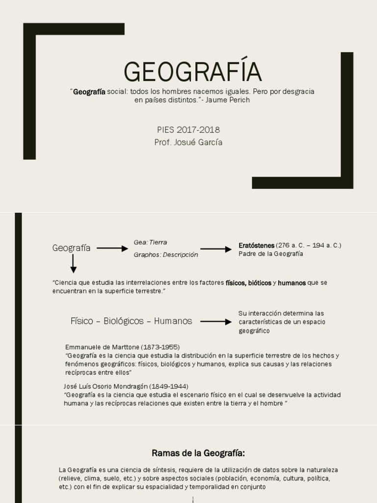 Geografía presentación | Tierra | Geografía