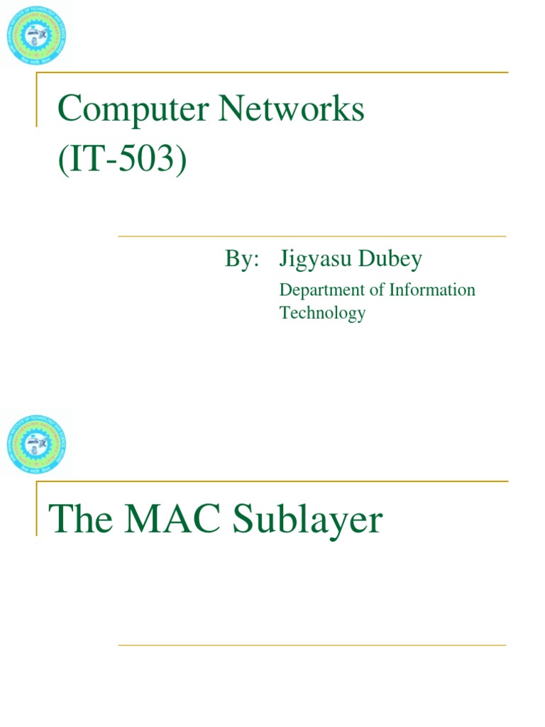 MAC Layer | PDF | Physical Layer Protocols | Network Architecture