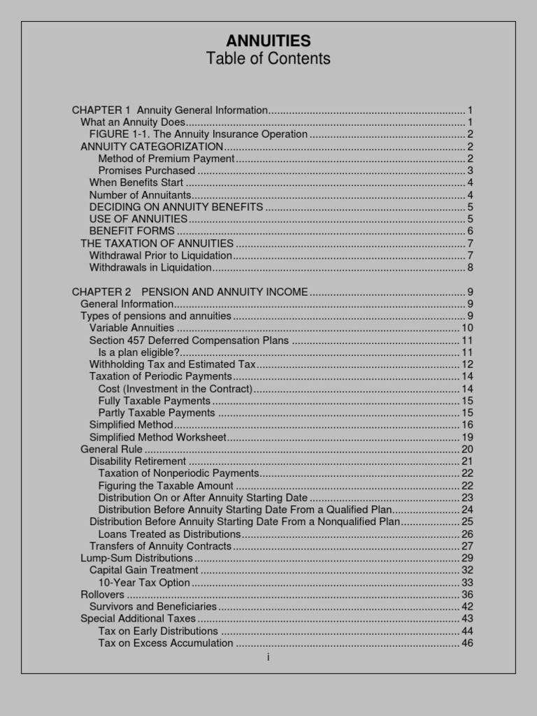 Annuities | PDF | Annuity (American) | Life Annuity