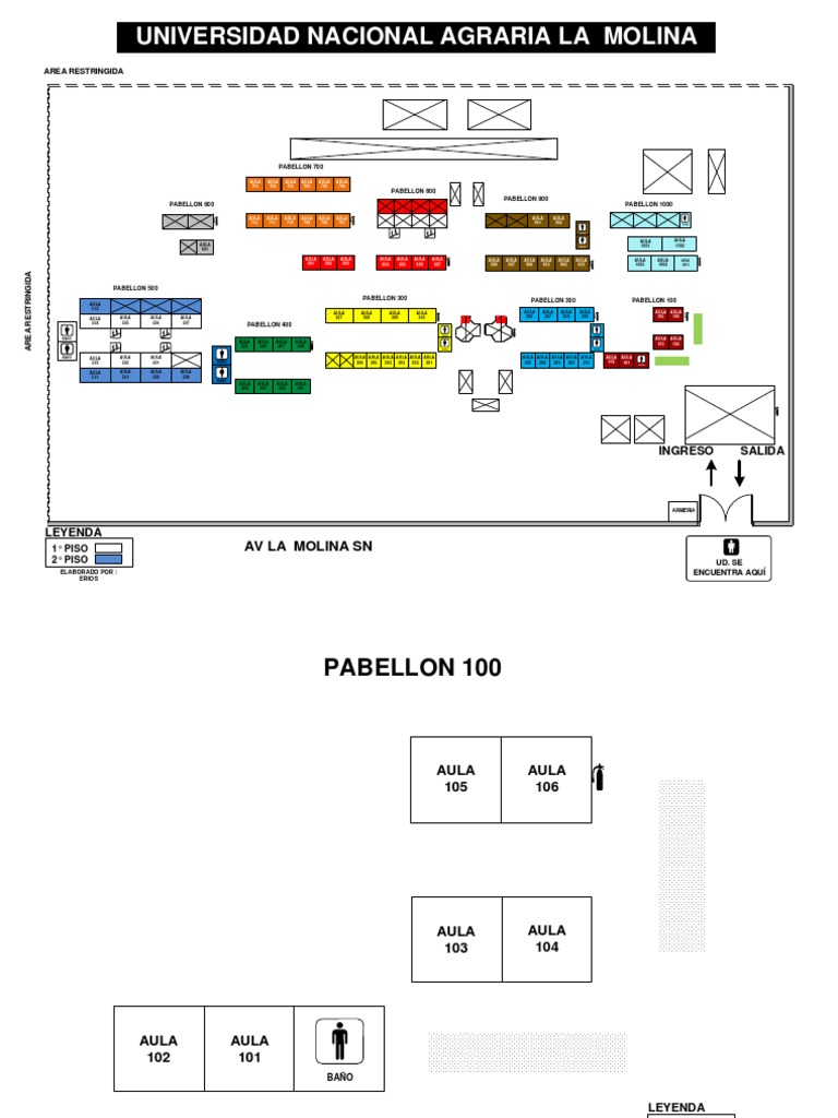 Mapa de Aulas de la UNALM | PDF