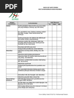 Safety Patrol Checklist