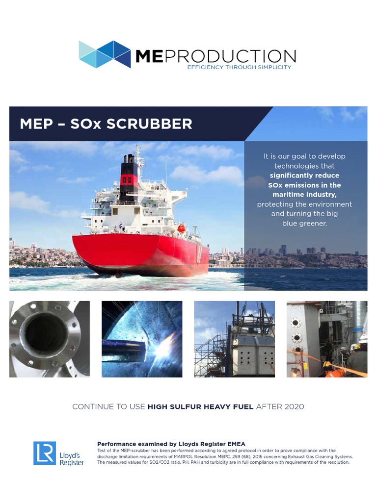Mep - Sox Scrubber | PDF | Exhaust Gas | Water