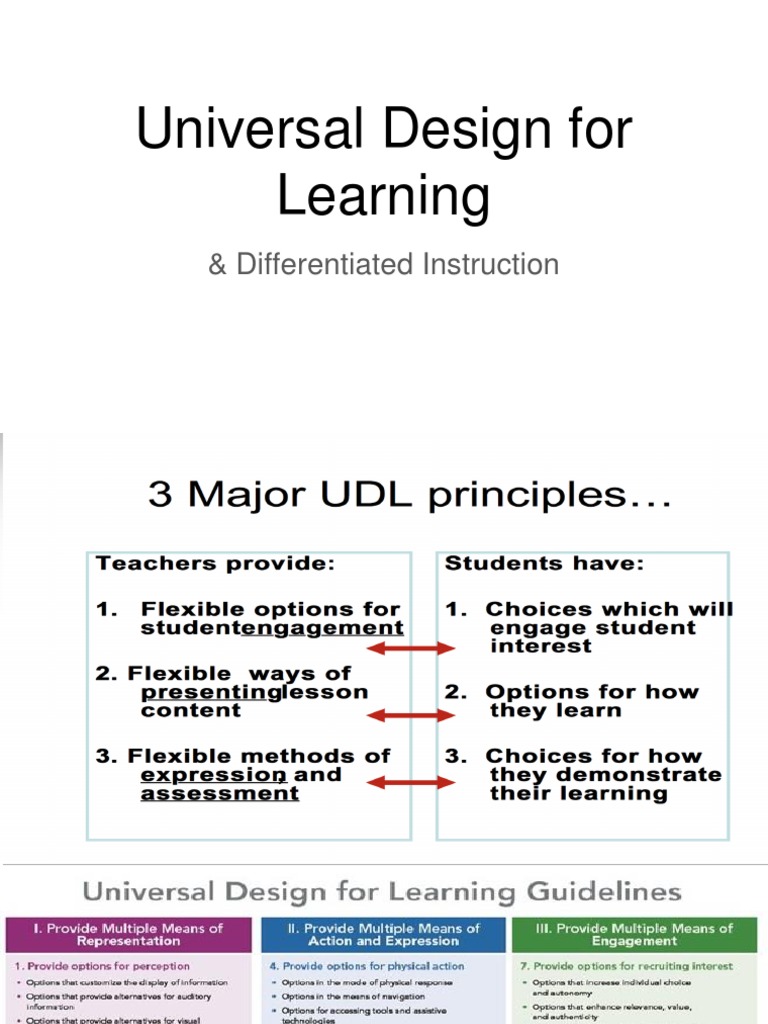 Universal Design & Differentiated Instruction | PDF | Cognition ...