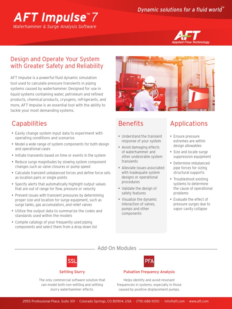AFT Impulse 7 Data Sheet | PDF | Pump | Fluid Dynamics