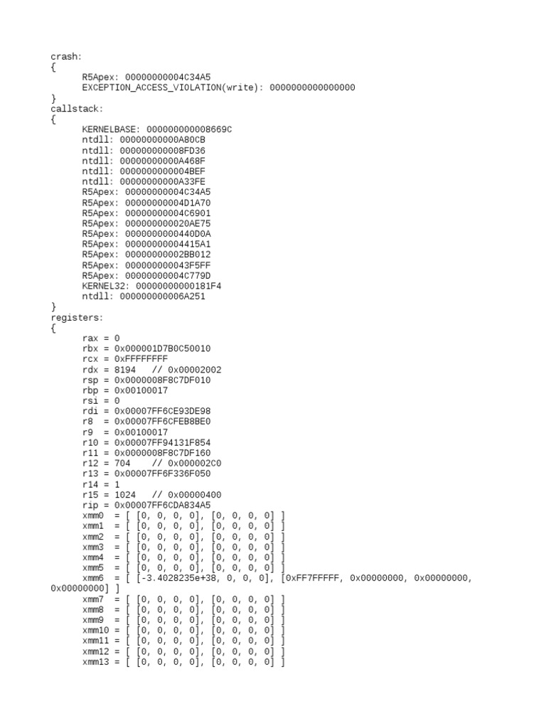 Apex Crash | PDF