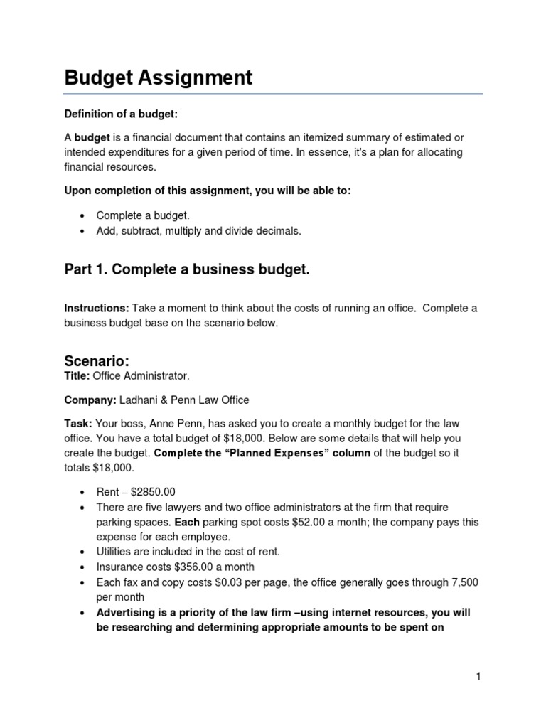 Business Budget Assignment Shannon Mccourt | PDF | Advertising | Internet